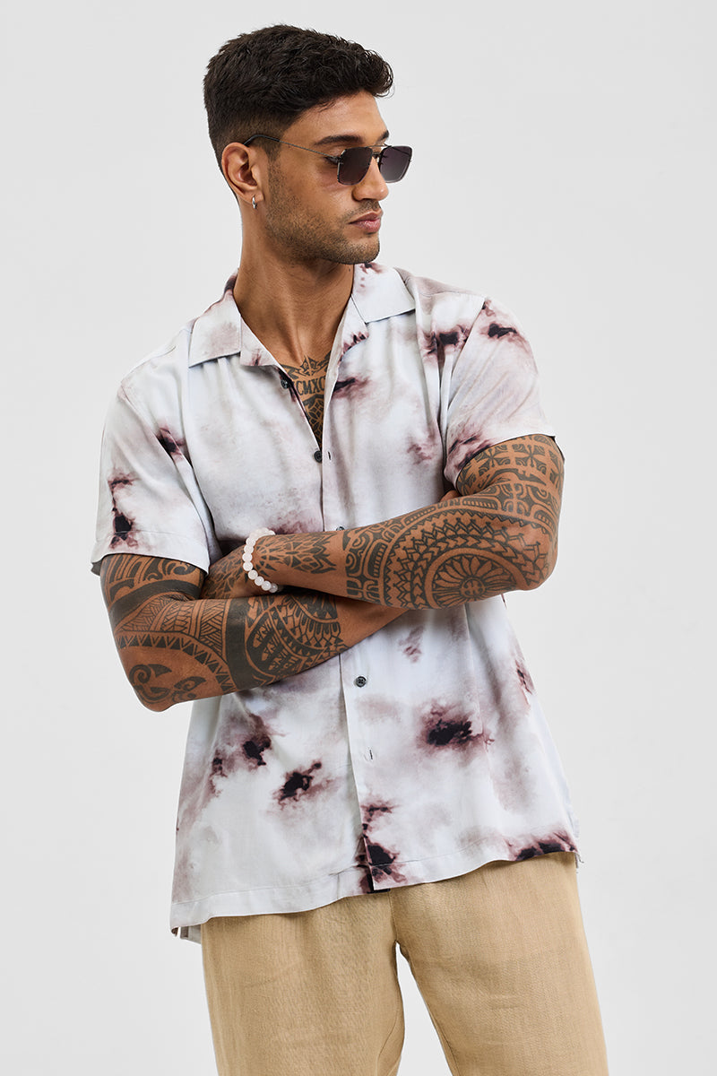 Buy Men's Brown Abstract Box Fit Shirts Online | Snitch – SNITCH