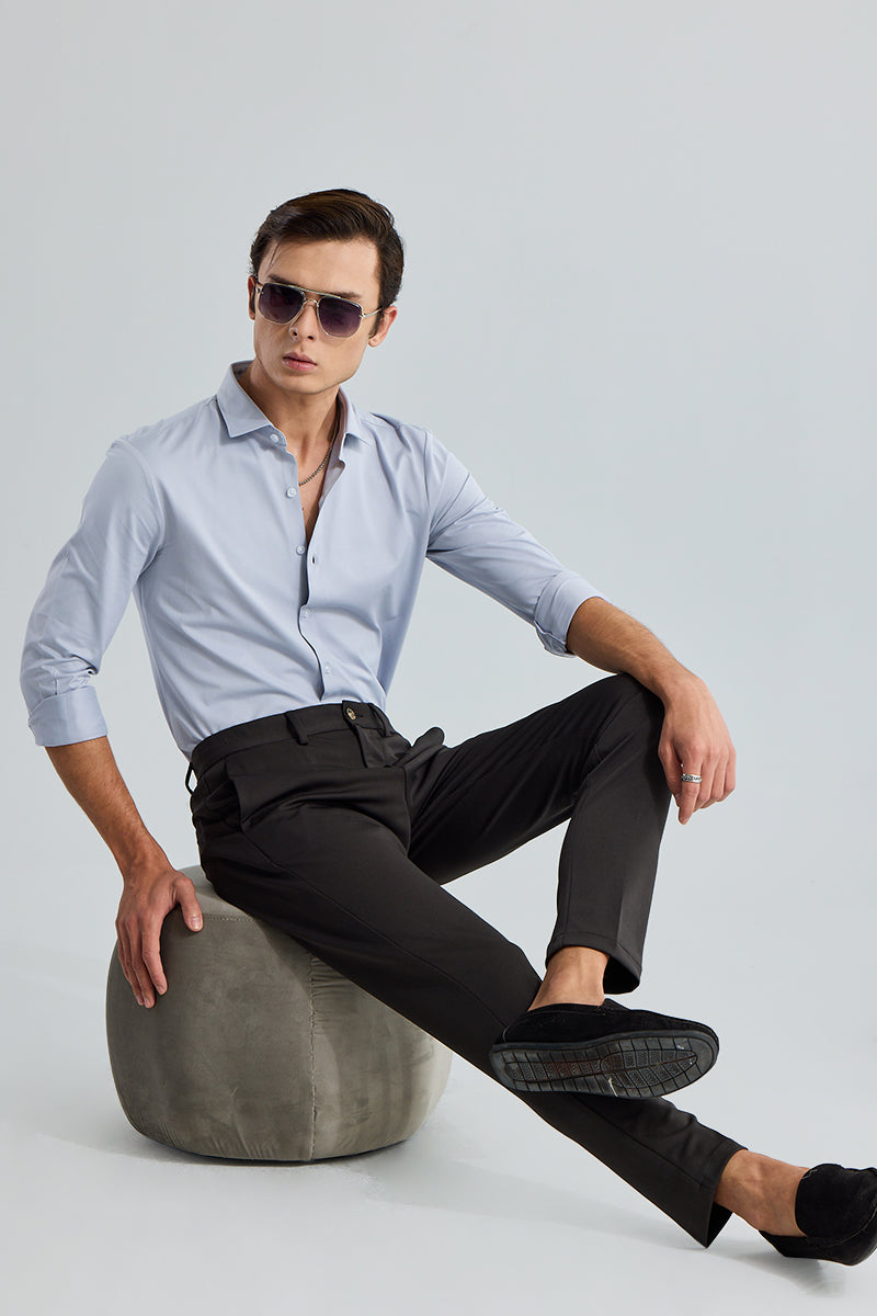 Buy Men's Mystique Cloud Grey Shirt Online | SNITCH