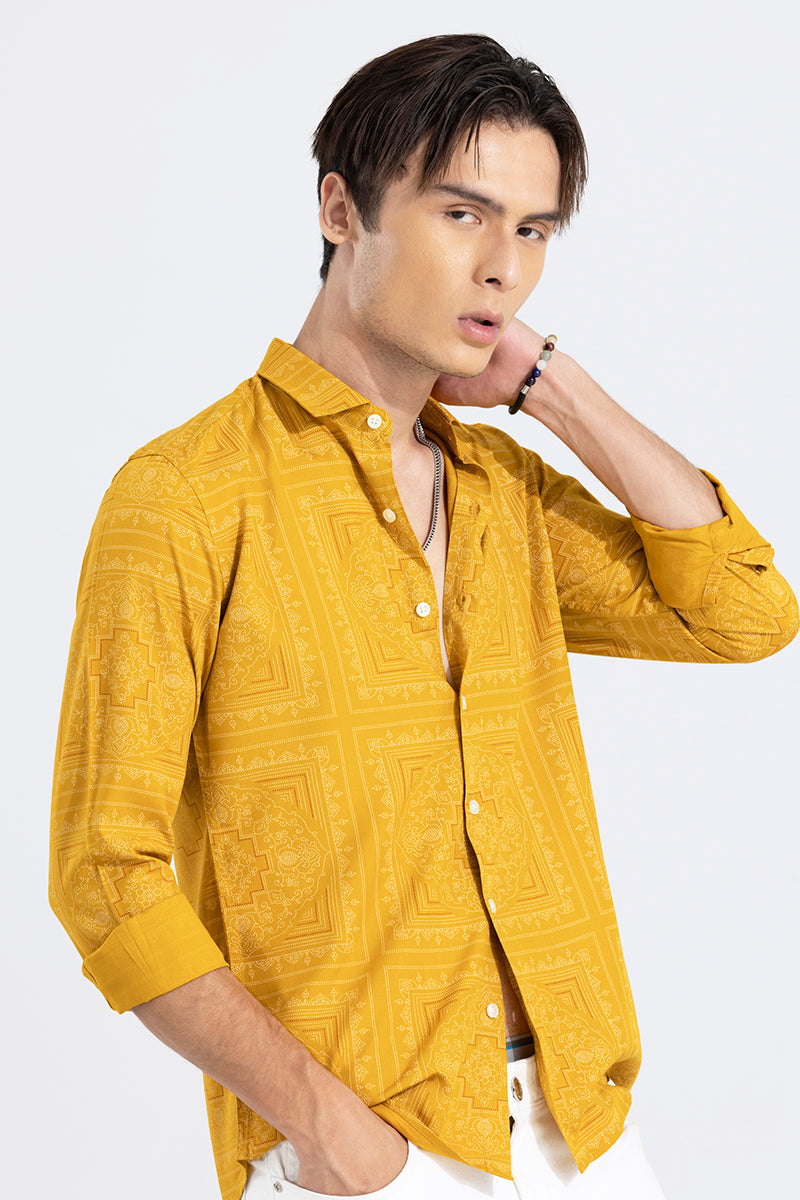 Buy Men's Animal Montage Grey Shirt Online | SNITCH