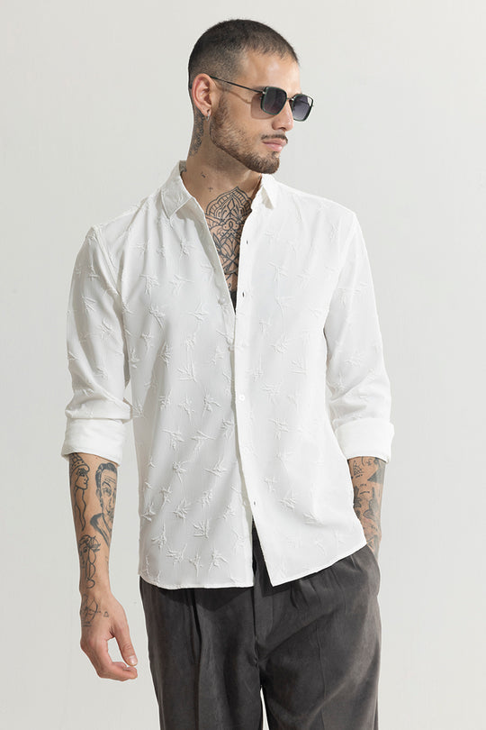 Buy Men's Swarder White Shirt Online | SNITCH