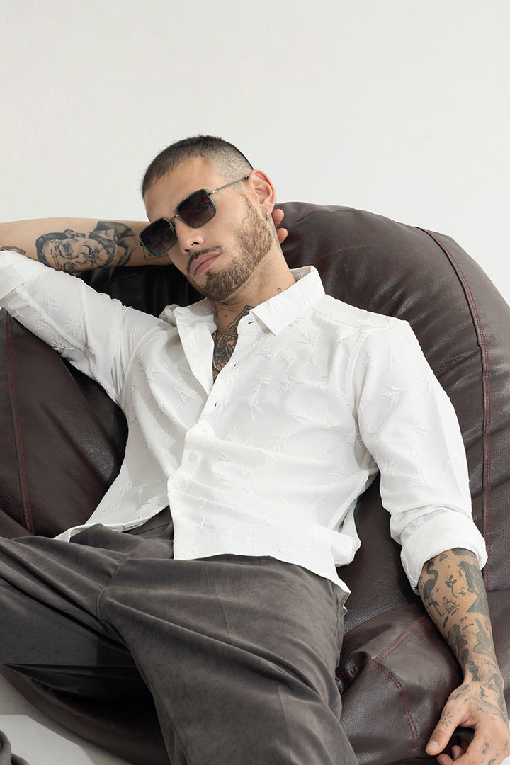 Buy Men's Swarder White Shirt Online | SNITCH
