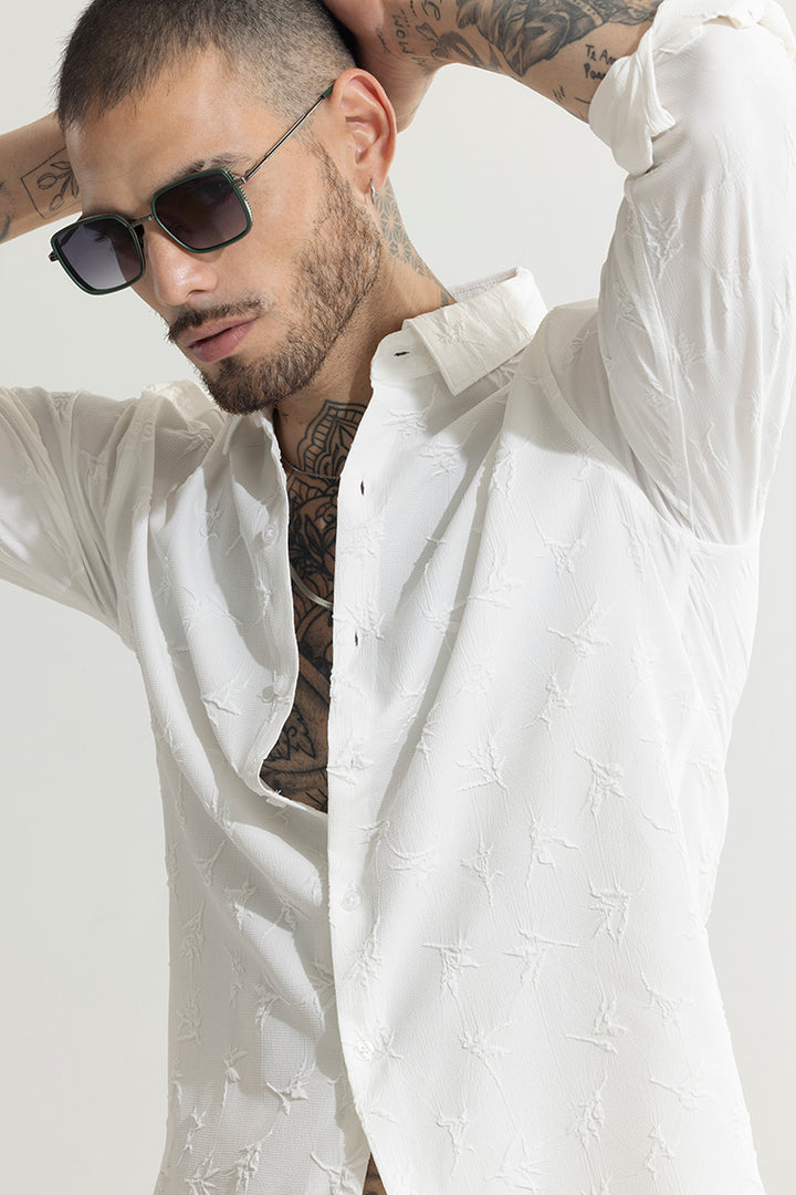 Buy Men's Swarder White Shirt Online | SNITCH