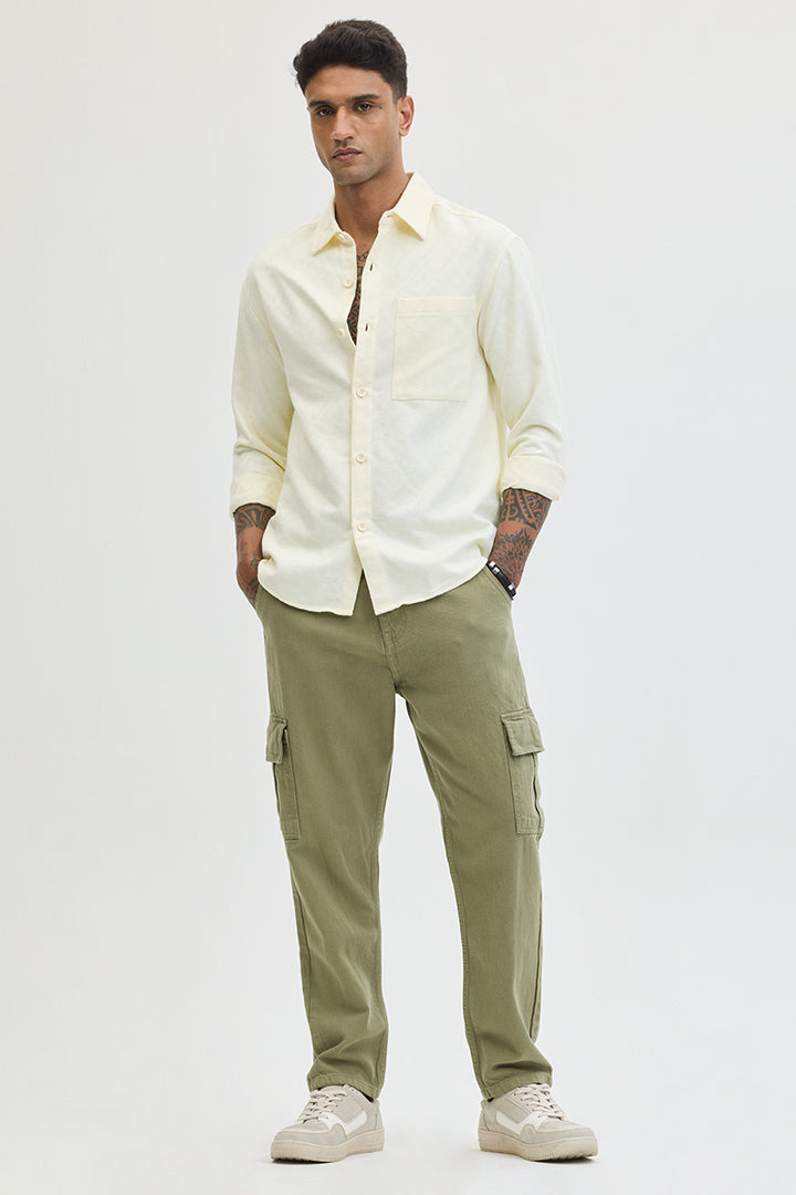 Buy Men's Cream Geometric Regular Fit Overshirt Online | Snitch – SNITCH