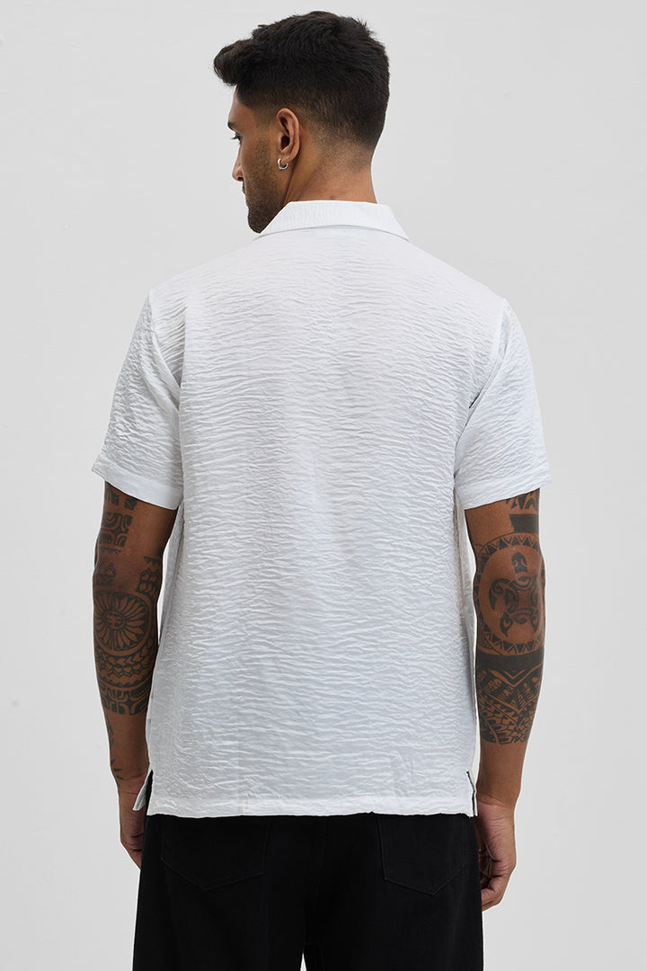 Buy Men's White Textured Box Fit Shirts Online | Snitch – SNITCH