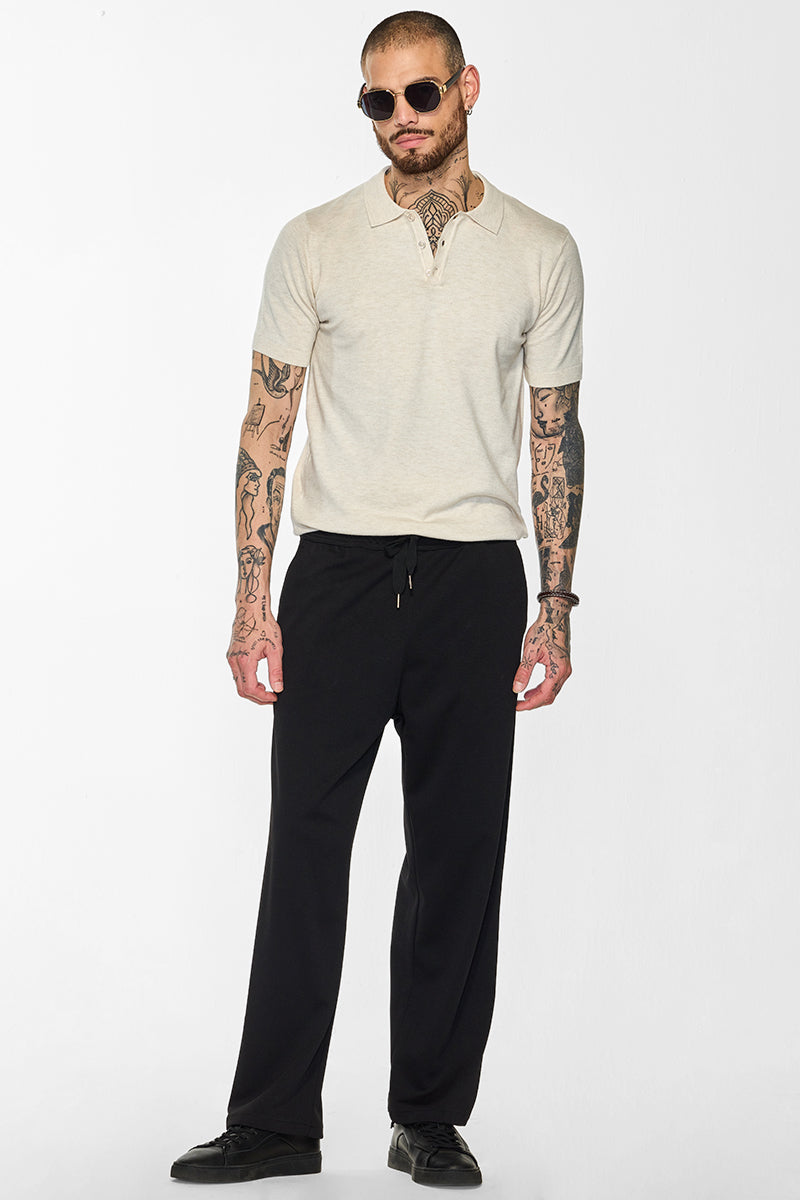 Buy Men's Core Lab Cream Solid Polo T-Shirts Online | Snitch – SNITCH